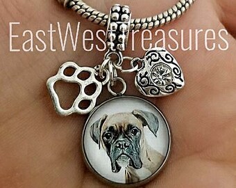 Dog Face Photo Jewelry Charm Bracelet Necklace With Custom | Etsy