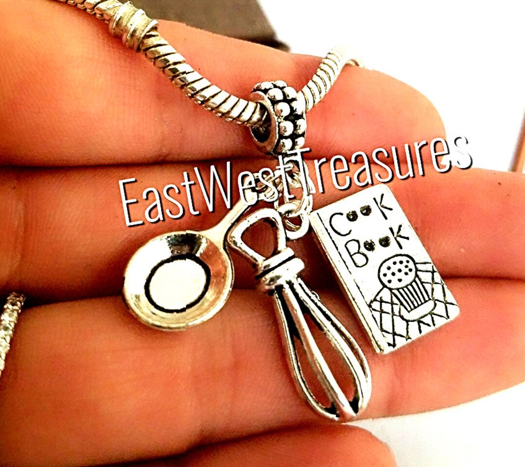 Cook Cooking Culinary Pots Pans Chef Theme Charm Bracelet Necklace ...