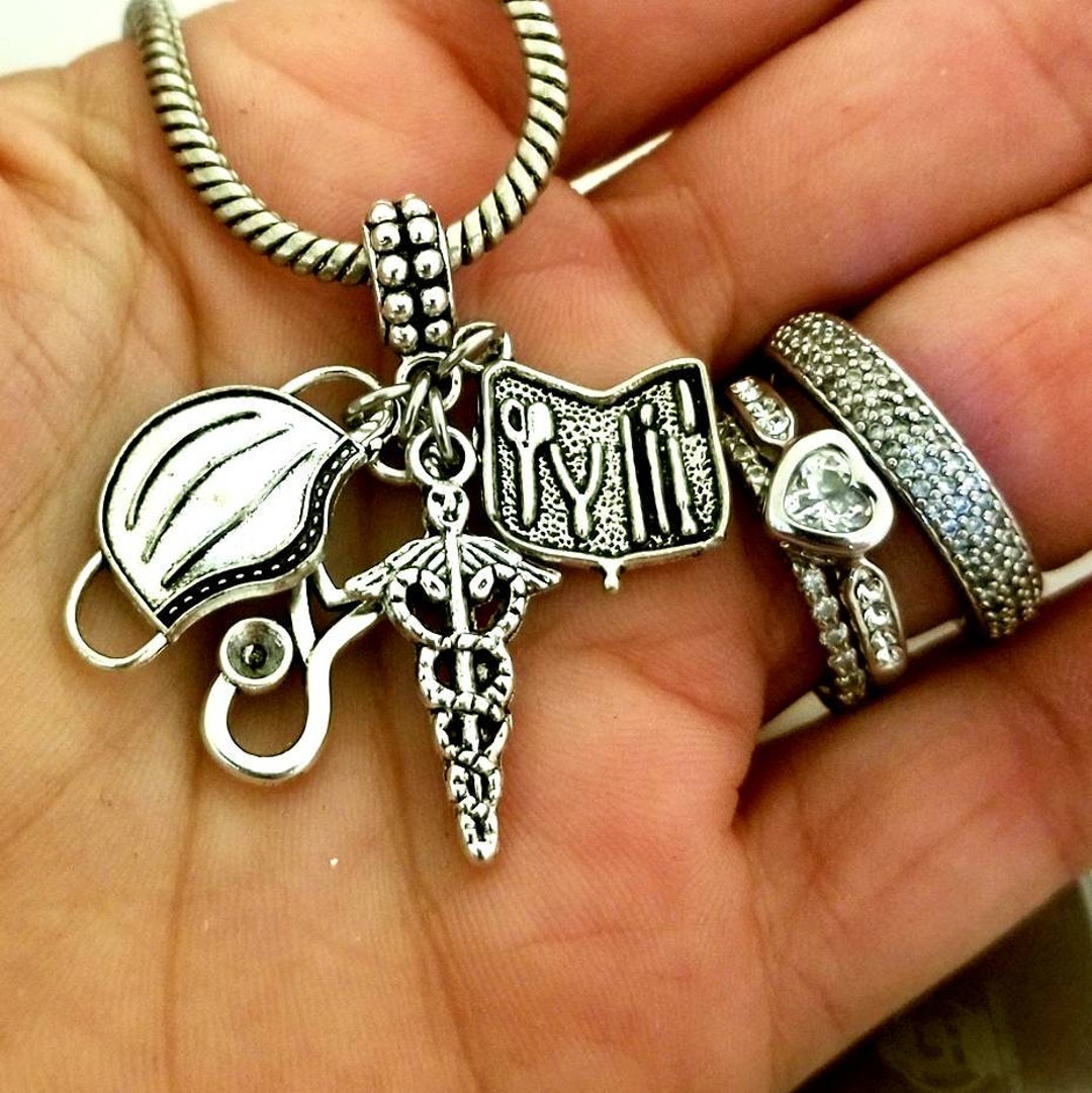 Surgery Stethoscope Doctor Charm Bracelet Necklace With - Etsy