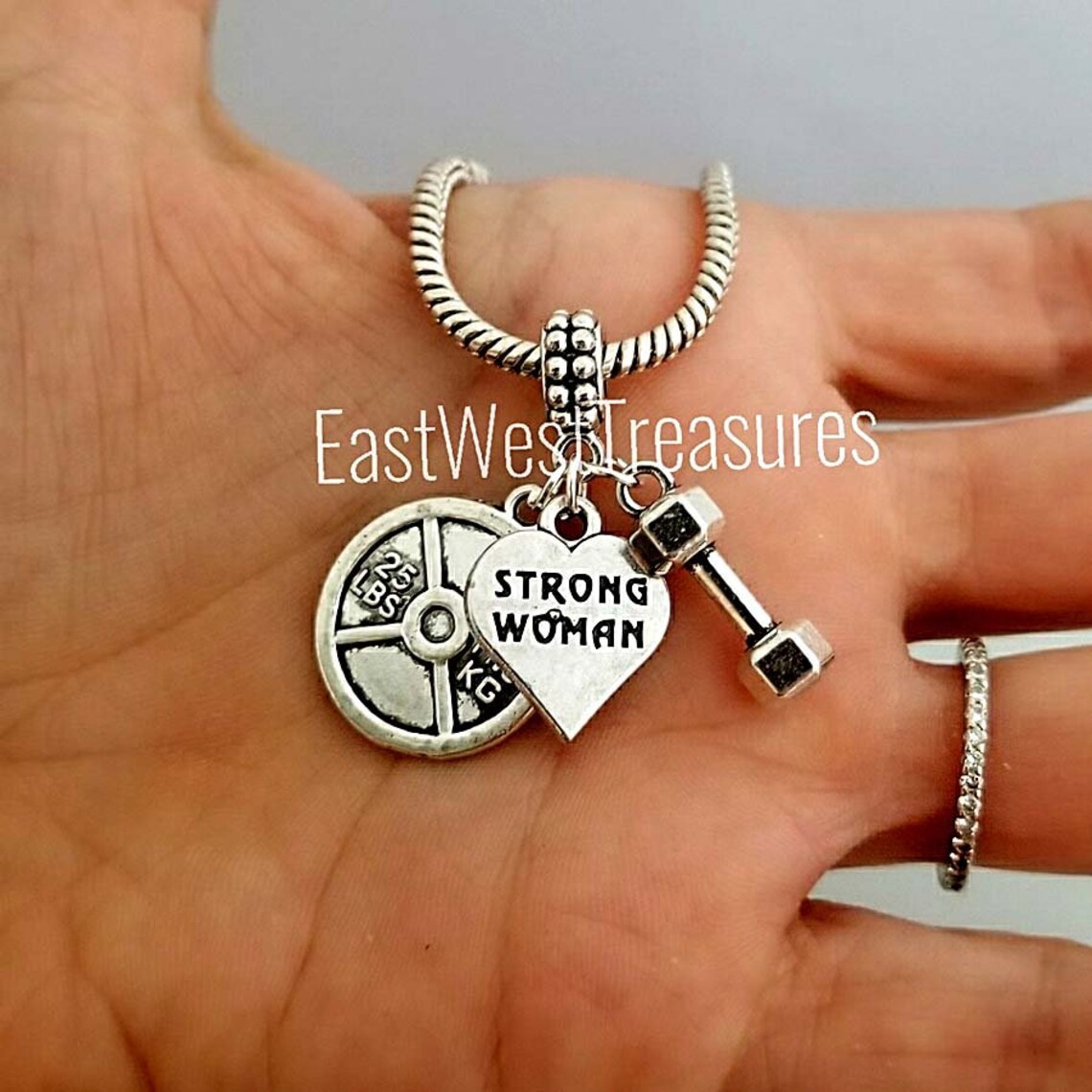 Barbell Dumbbell Crossfit Gym Weights Bodybuilding Charm | Etsy