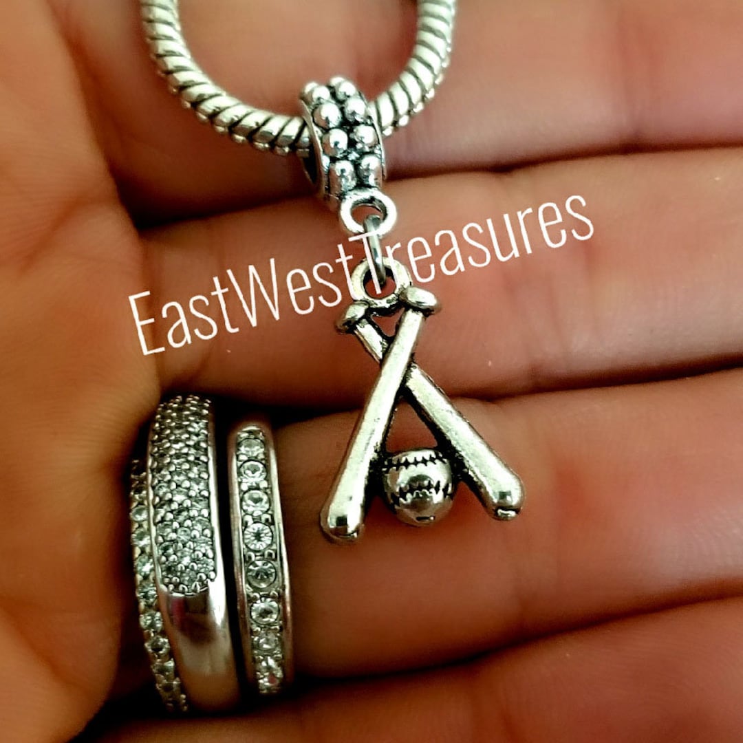 Baseball Softball Bat Ball Charm - for Charm Bracelet+necklace+keychain ...