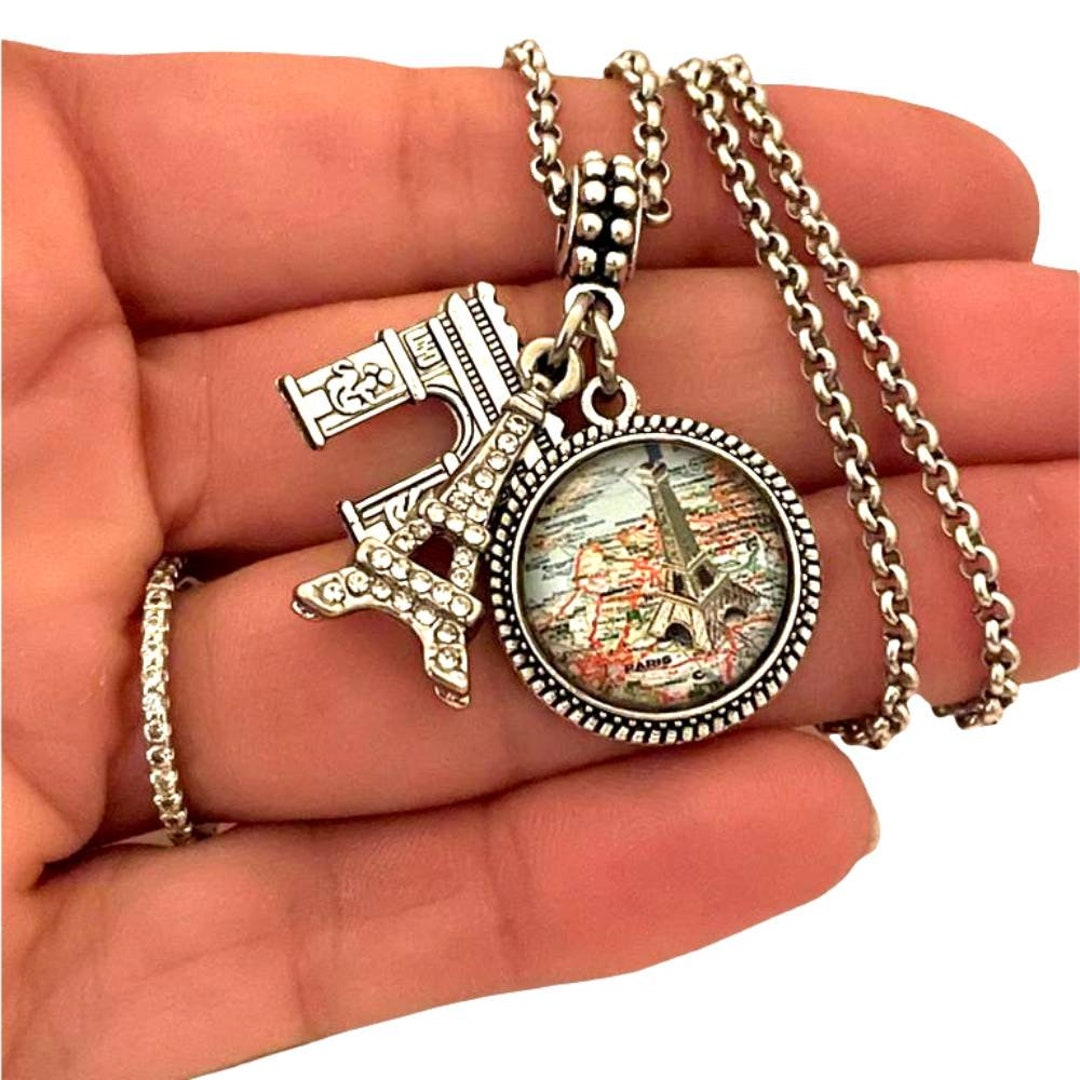France Paris Eiffel Tower Landmark Arch De Triumph Charm Bracelet ...