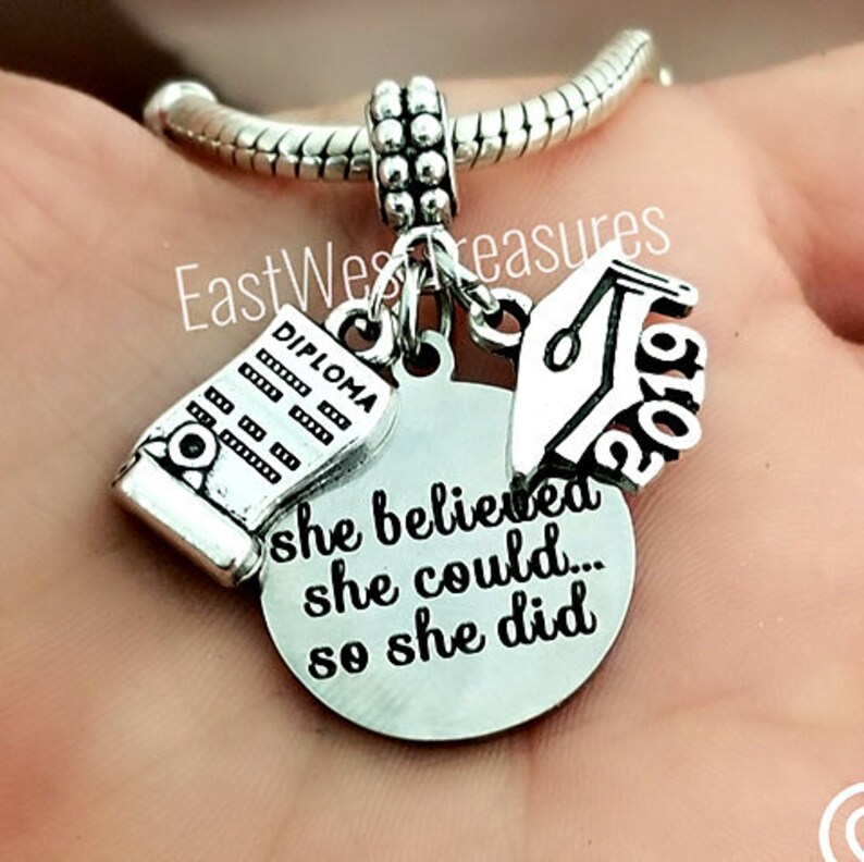 Graduation Jewelry 2020 2021 2022 Charm Bracelet Necklace | Etsy