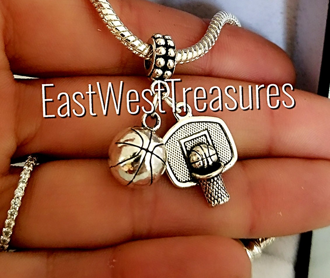 Basketball Hoop Charm Charm for Pandora Bracelet Necklace | Etsy