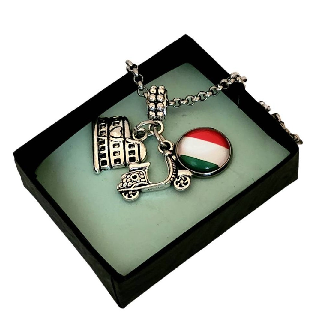 Colosseum Rome Italy Travel Landmark Roman Colosseum Charm Pendant for ...