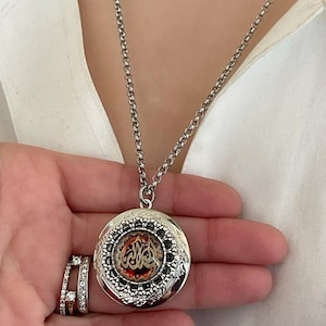 Islamic Arabic Allah Photo Locket Necklace Personalized With Picture ...