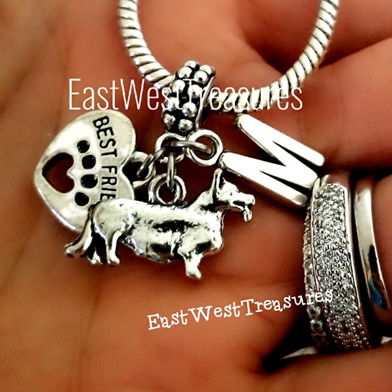 Personalized Welch Corgi Dog Breed Charm Bracelet Necklace - Etsy