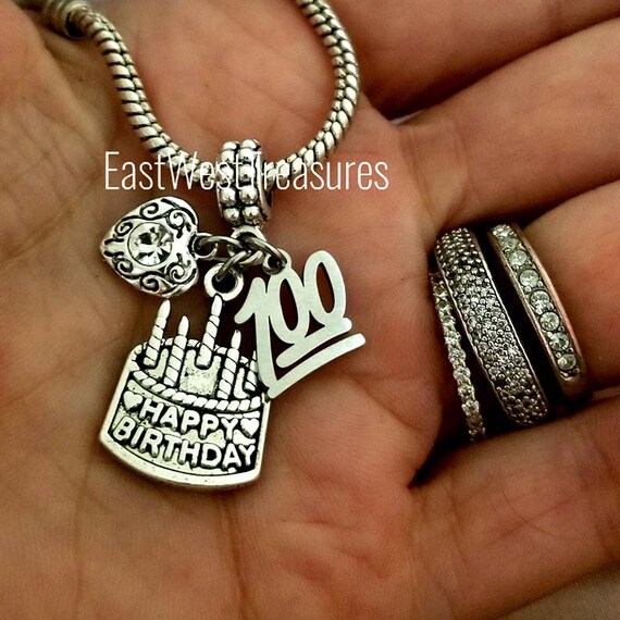 Happy 100th Birthday Gift for Women 100 Birthday Charm | Etsy