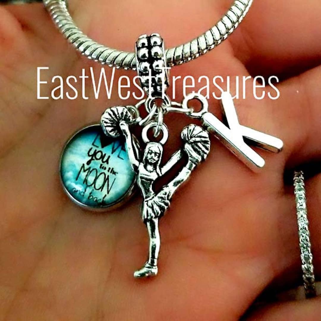Personalized Jewelry Gift for Cheerleader, Cheerleading Cheer Charm ...