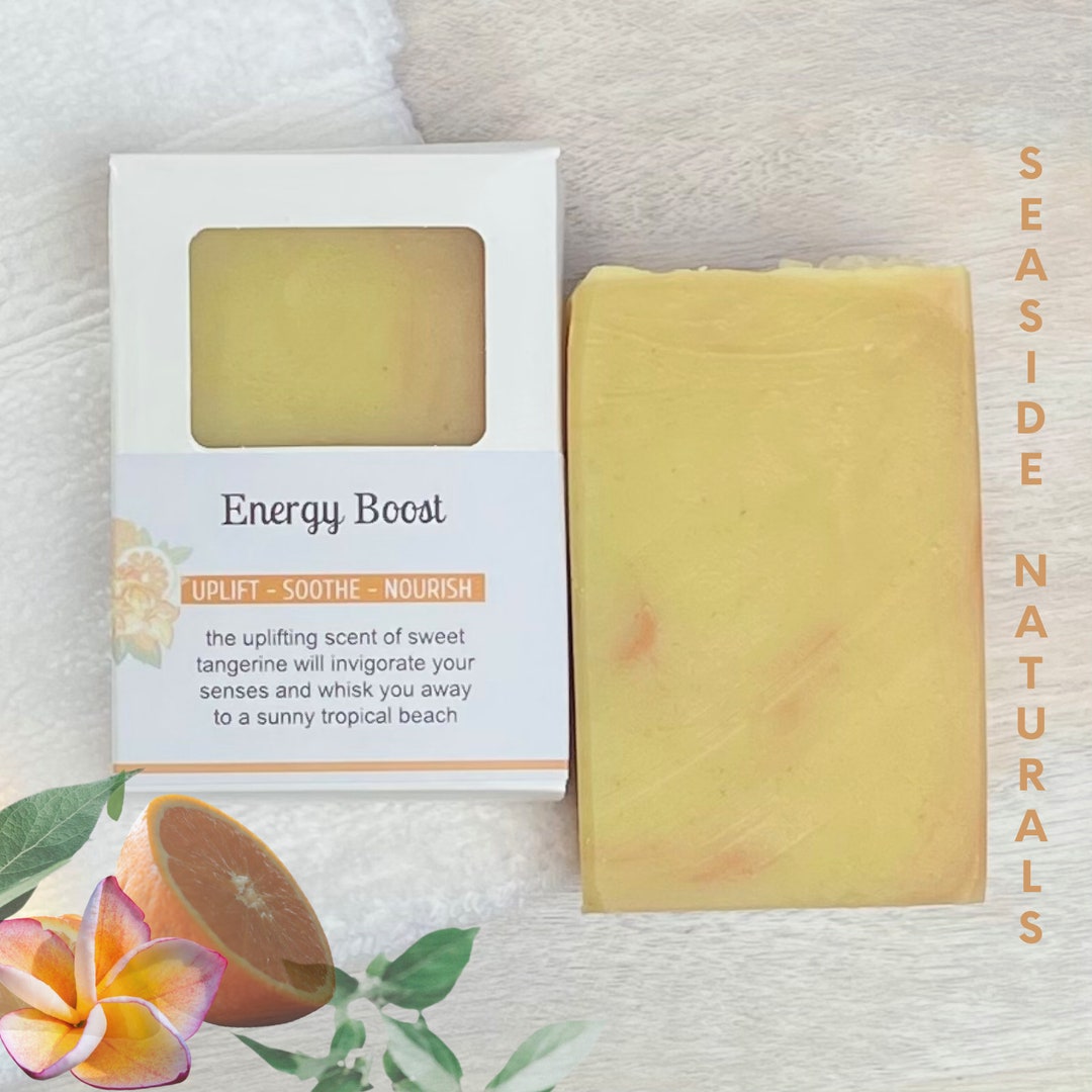 Energy Boost Mango Soap Bar With Fresh Mint and Geranium All-natural ...