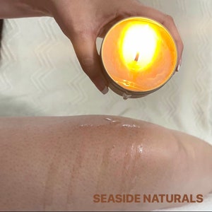 Organic Body Balm Candle With Shea or Cocoa Butter, Kissable Vegan ...