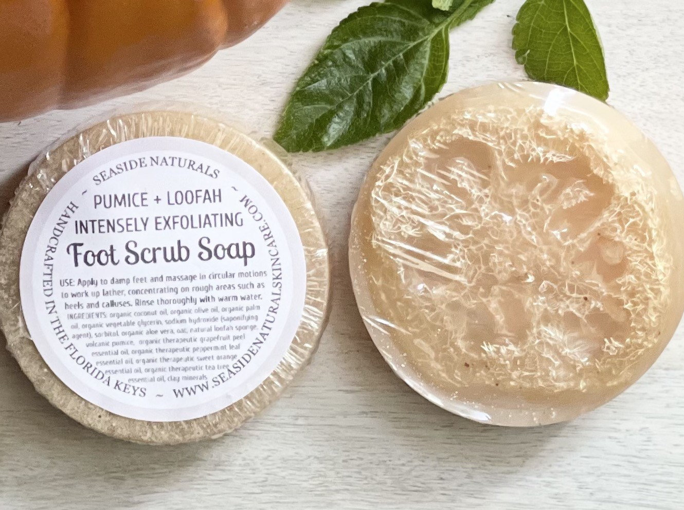 Loofah Pumice Foot Scrub Soap With Organic Grapefruit and - Etsy