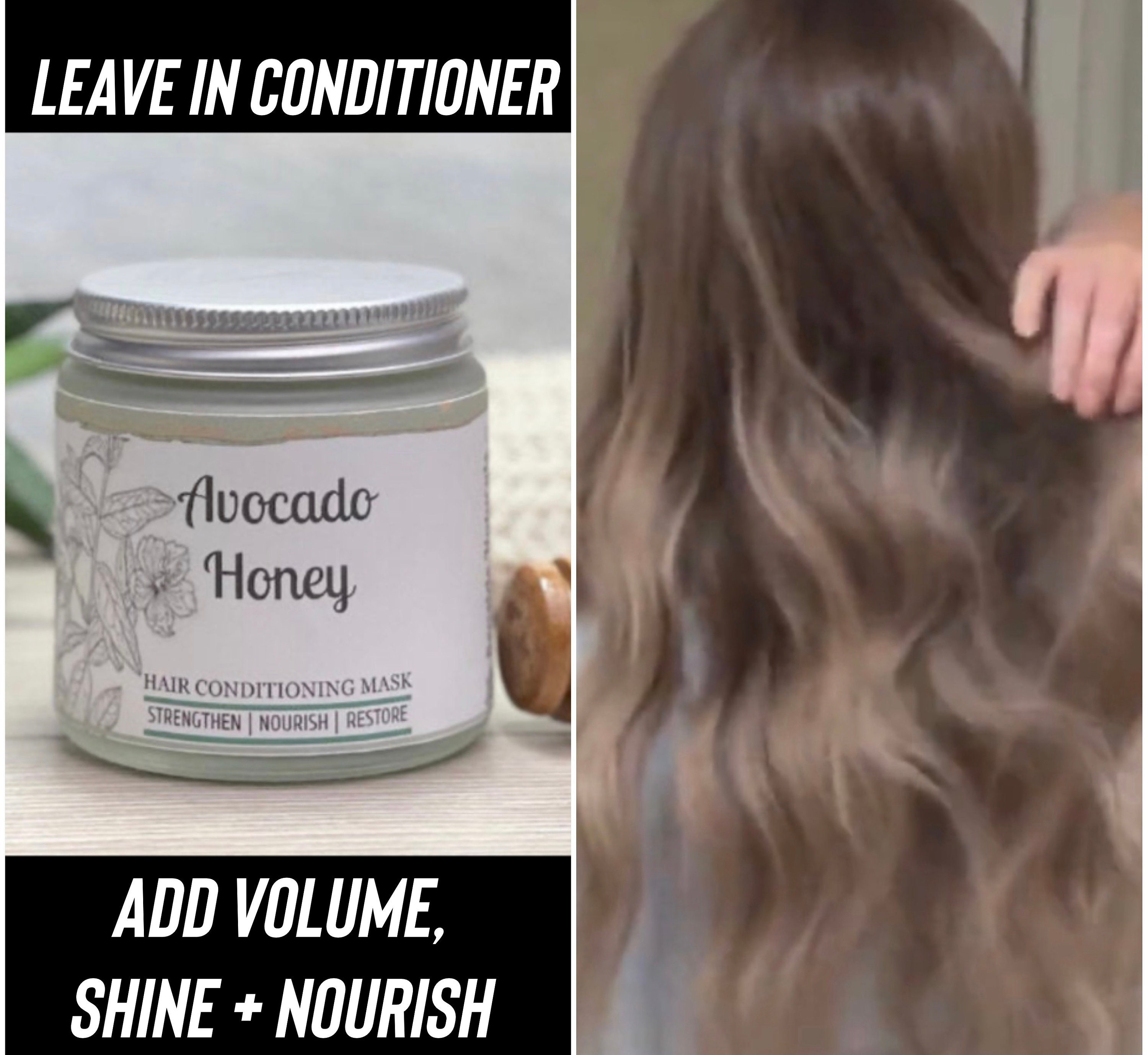 Avocado Hair Growth Deep Conditioning Mask, Damaged Dry Hair Treatment ...