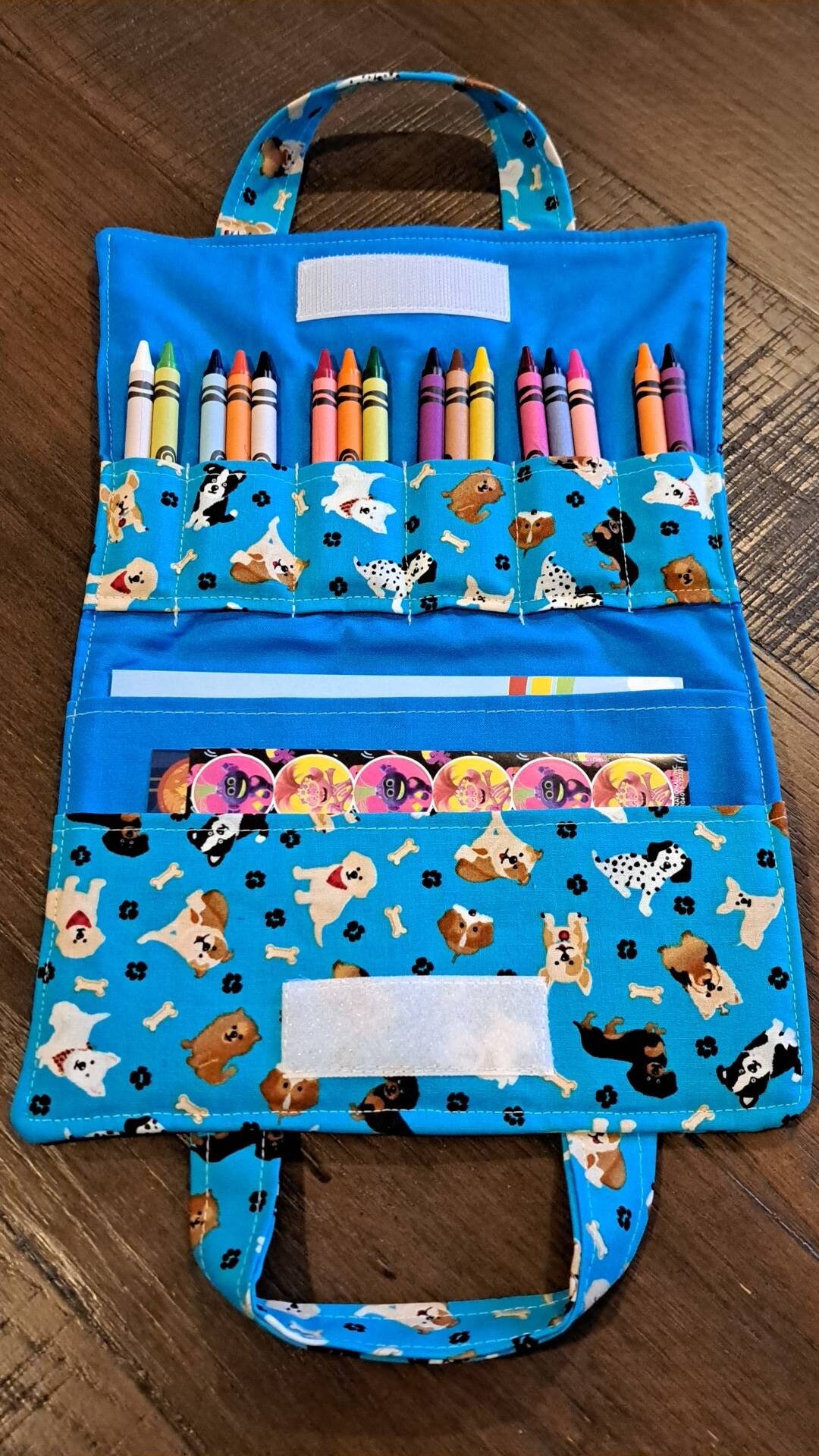 Cute Dogs Portfolio, Coloring Kit, Crayon Caddy, Coloring Case ...