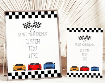 Two Fast Party Signs - Etsy