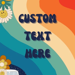 Editable Groovy Party Signs Retro Hippie Party Decorations Groovy ...