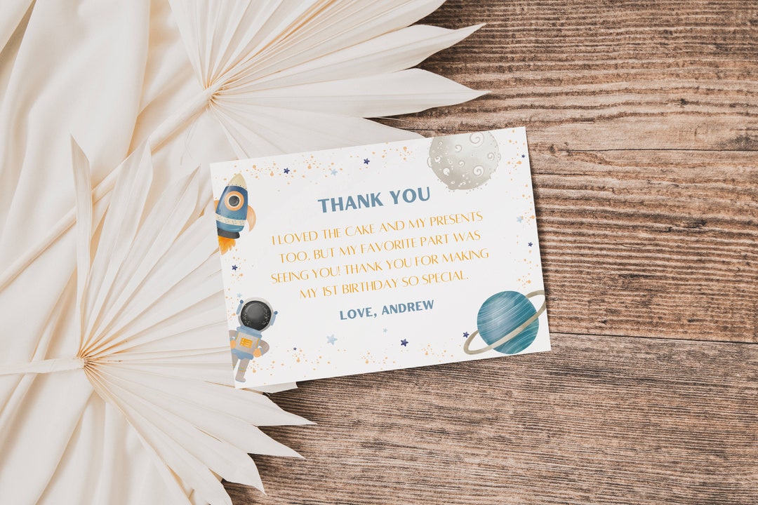 First Trip Around the Sun Birthday Party Thank You, 1st Birthday Party ...