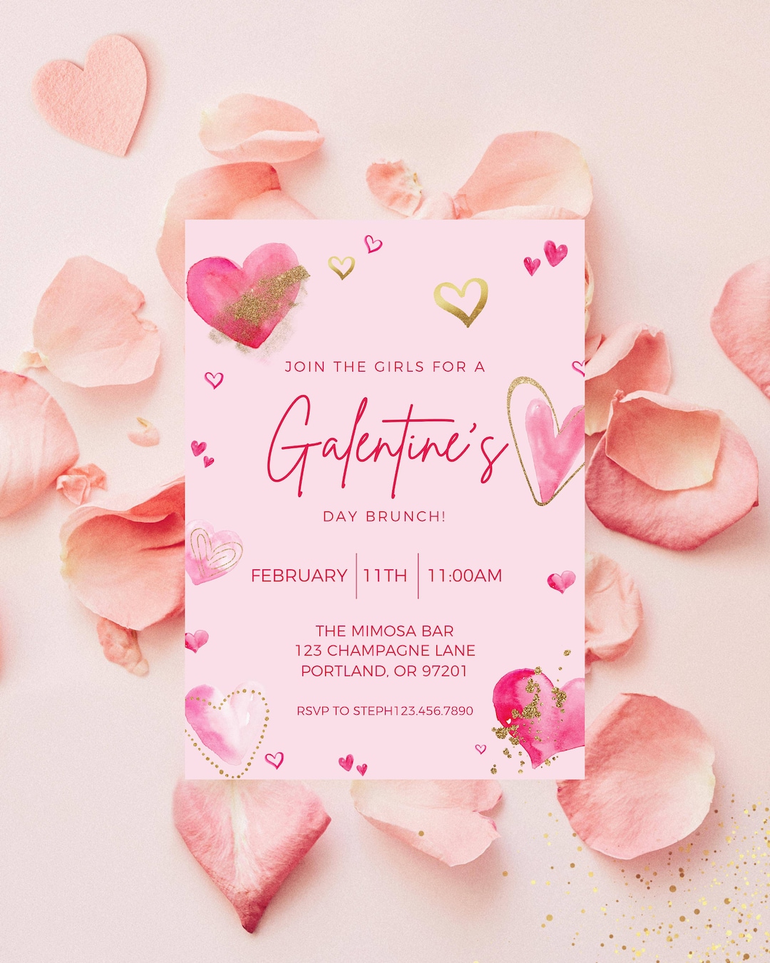 Galentine's Day Party Invitation, Friends Valentine's Party, Galentine ...
