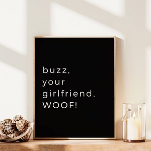 Buzz Your Girlfriend Woof Printable Home Alone Christmas Movie Buzz ...