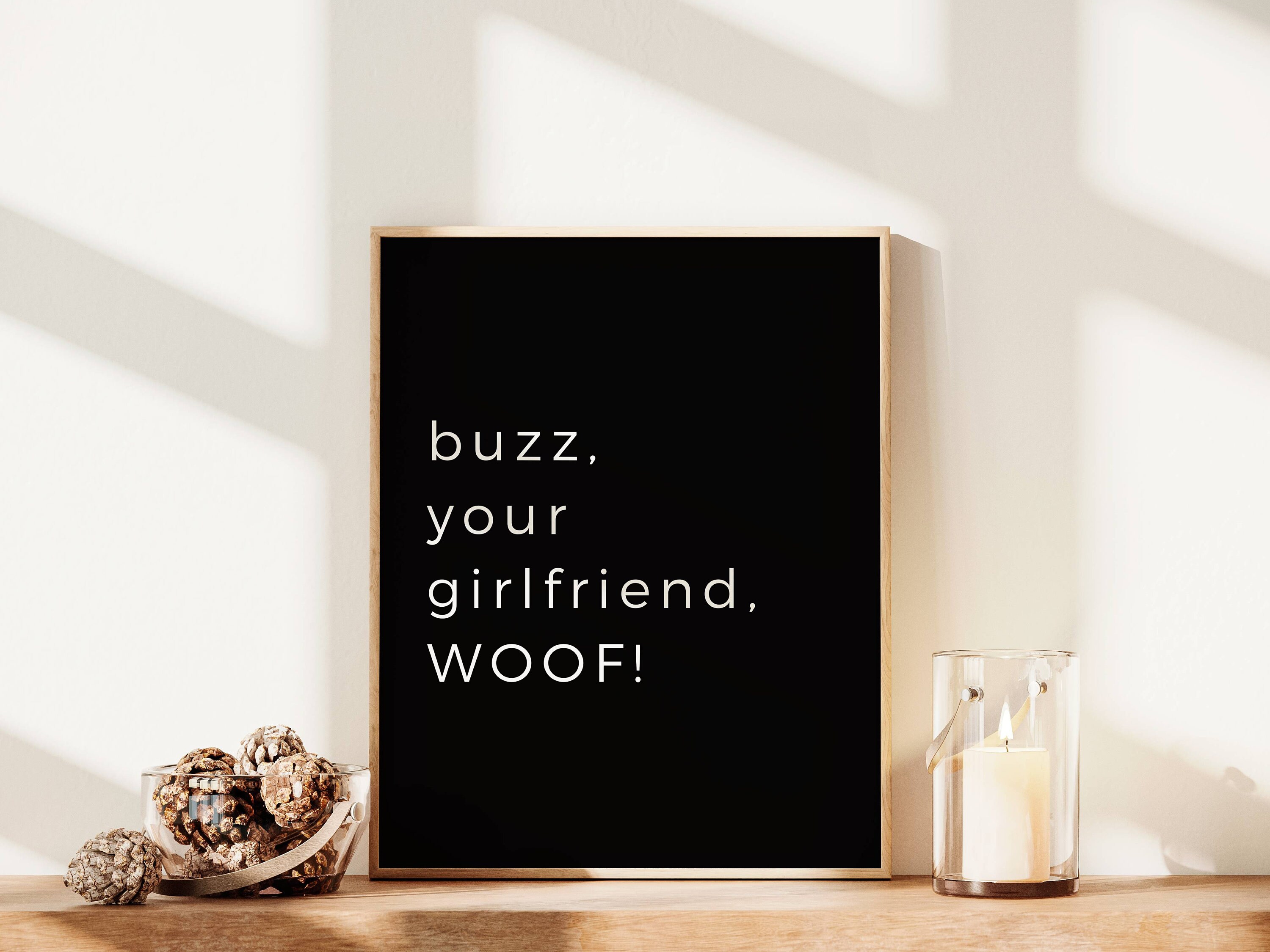 Buzz Your Girlfriend Woof Printable Home Alone Christmas Movie - Etsy