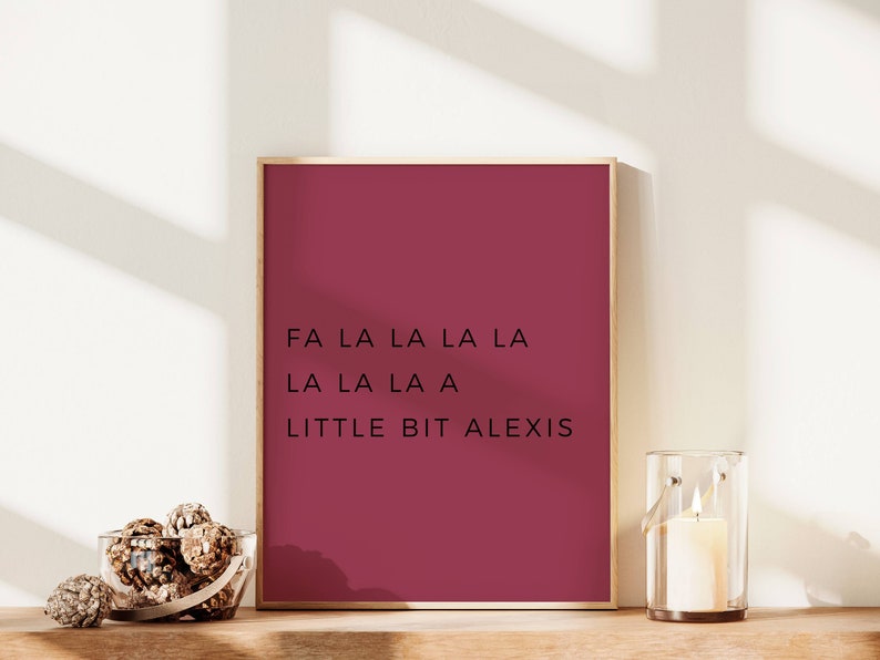 Fa La La La A Little Bit Alexis Christmas Schitt's Creek - Etsy