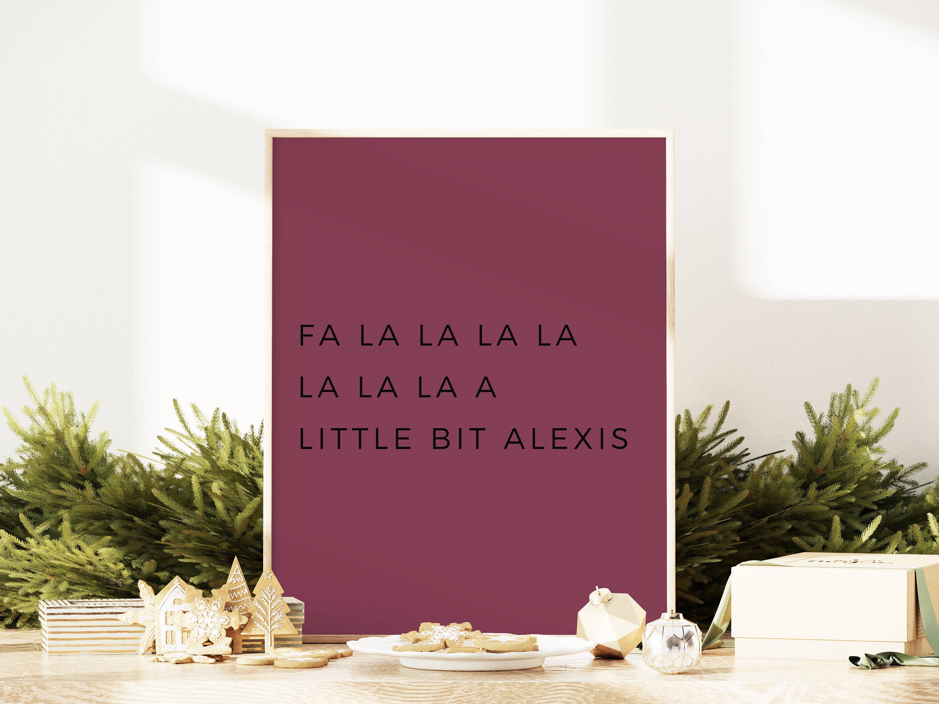 Fa La La La A Little Bit Alexis Christmas Schitt's Creek - Etsy
