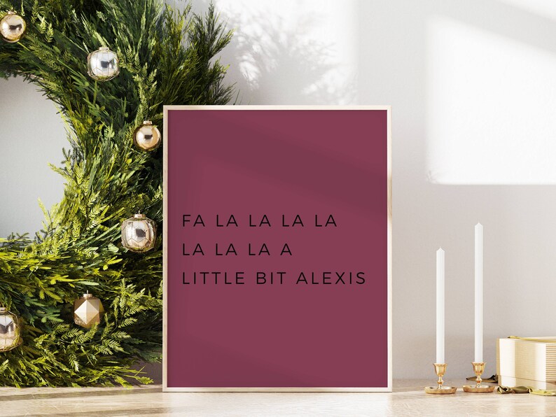 Fa La La La A Little Bit Alexis Christmas Schitt's Creek - Etsy
