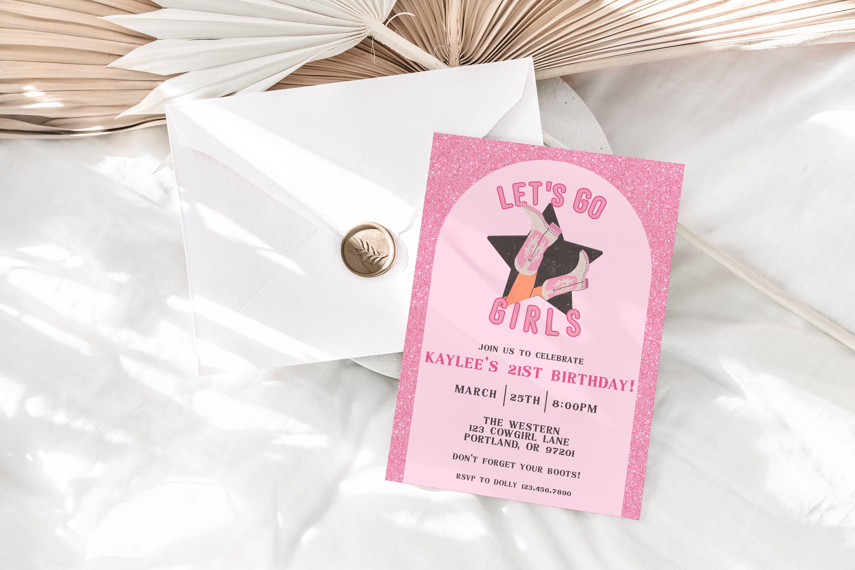 Let's Go Girls Birthday Party Invitation Lets Go Girls - Etsy