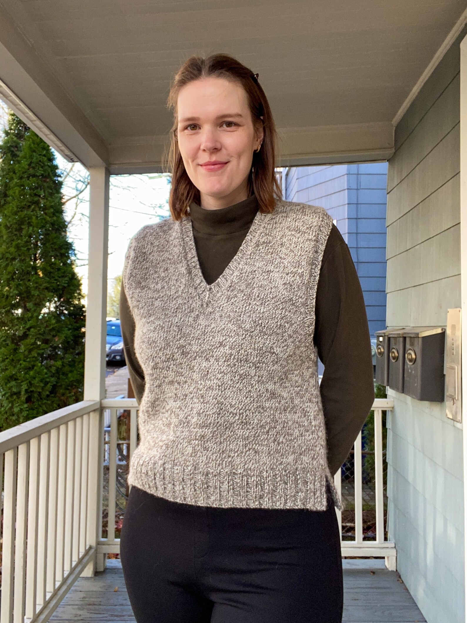 V-neck Vest Knitting Pattern: Sleeveless Knit Pullover (PDF Pattern) - Etsy