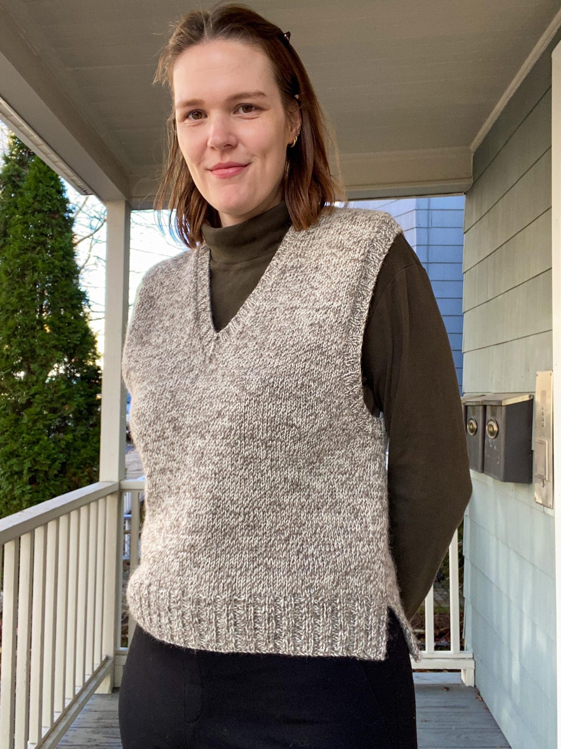 V-neck Vest Knitting Pattern: Sleeveless Knit Pullover (PDF Pattern) - Etsy