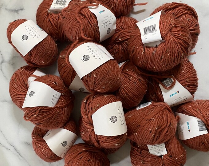 Destash Yarn: Hobbii Tweed Delight in Red Clay // Tweed Yarn ...