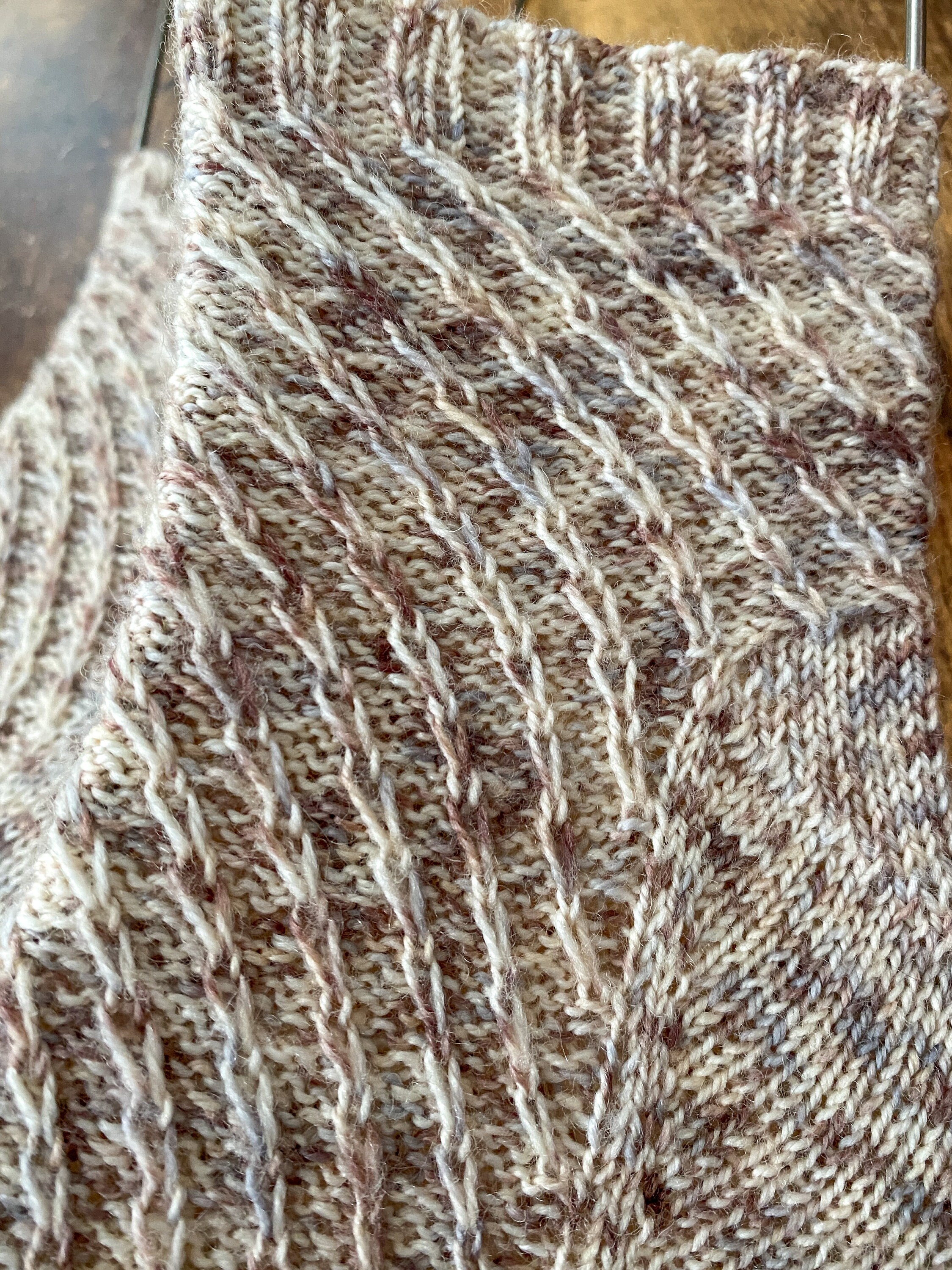 Sock Knitting Pattern, Spiral Slip Stitch Sock Pattern, Toe up Socks ...