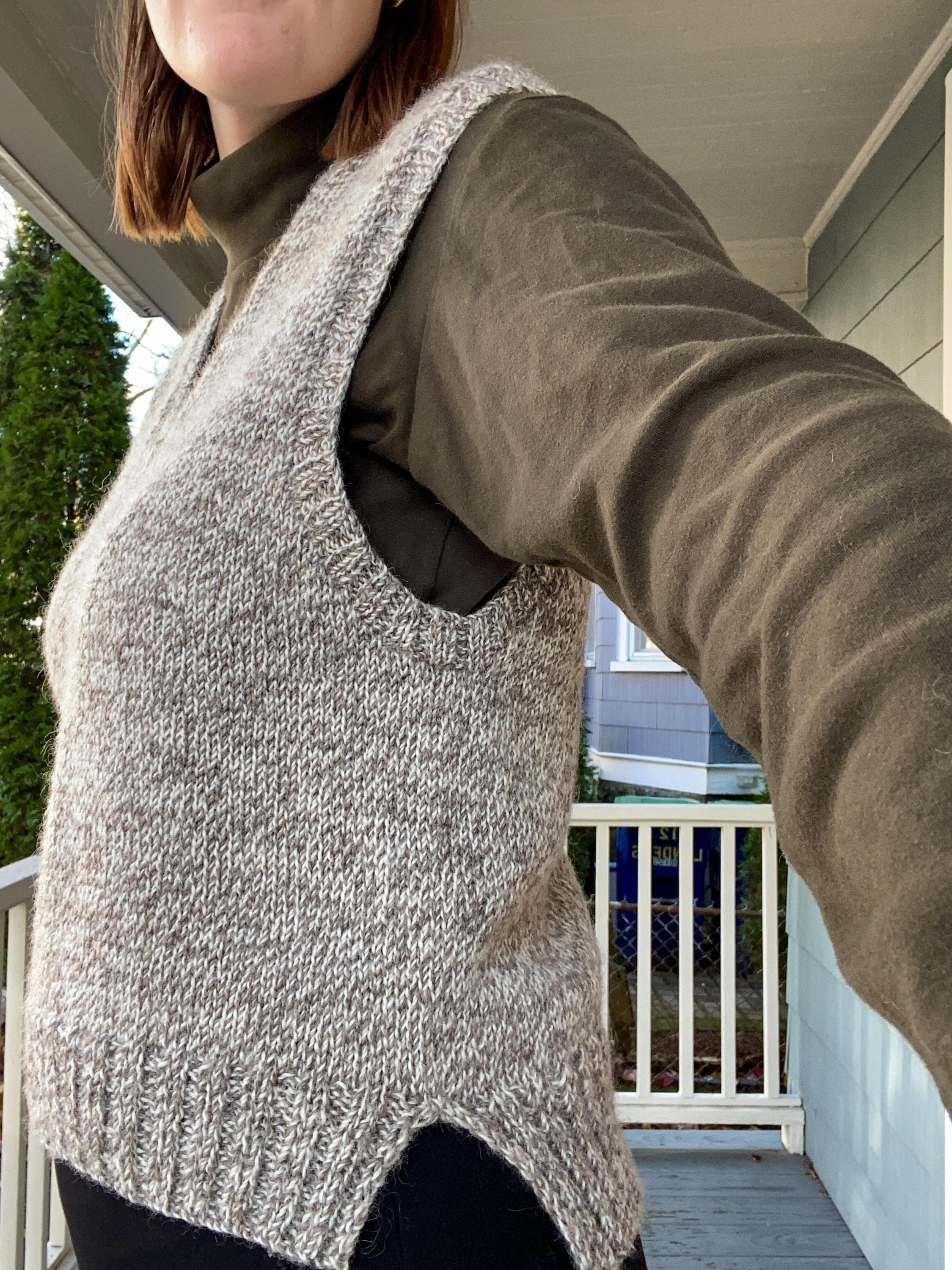 V-neck Vest Knitting Pattern: Sleeveless Knit Pullover (PDF Pattern) - Etsy