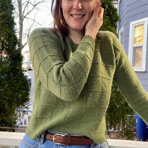 Pullover Sweater Knitting Pattern, Spring Sweater Knitting Pattern for ...