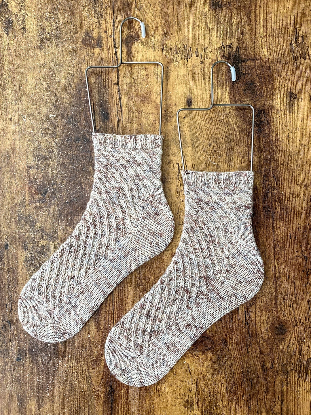 Sock Knitting Pattern, Spiral Slip Stitch Sock Pattern, Toe up Socks ...