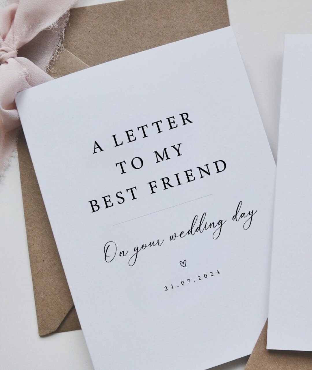 Personalised "to My Best Friend" Card | Personalised Wedding Card ...
