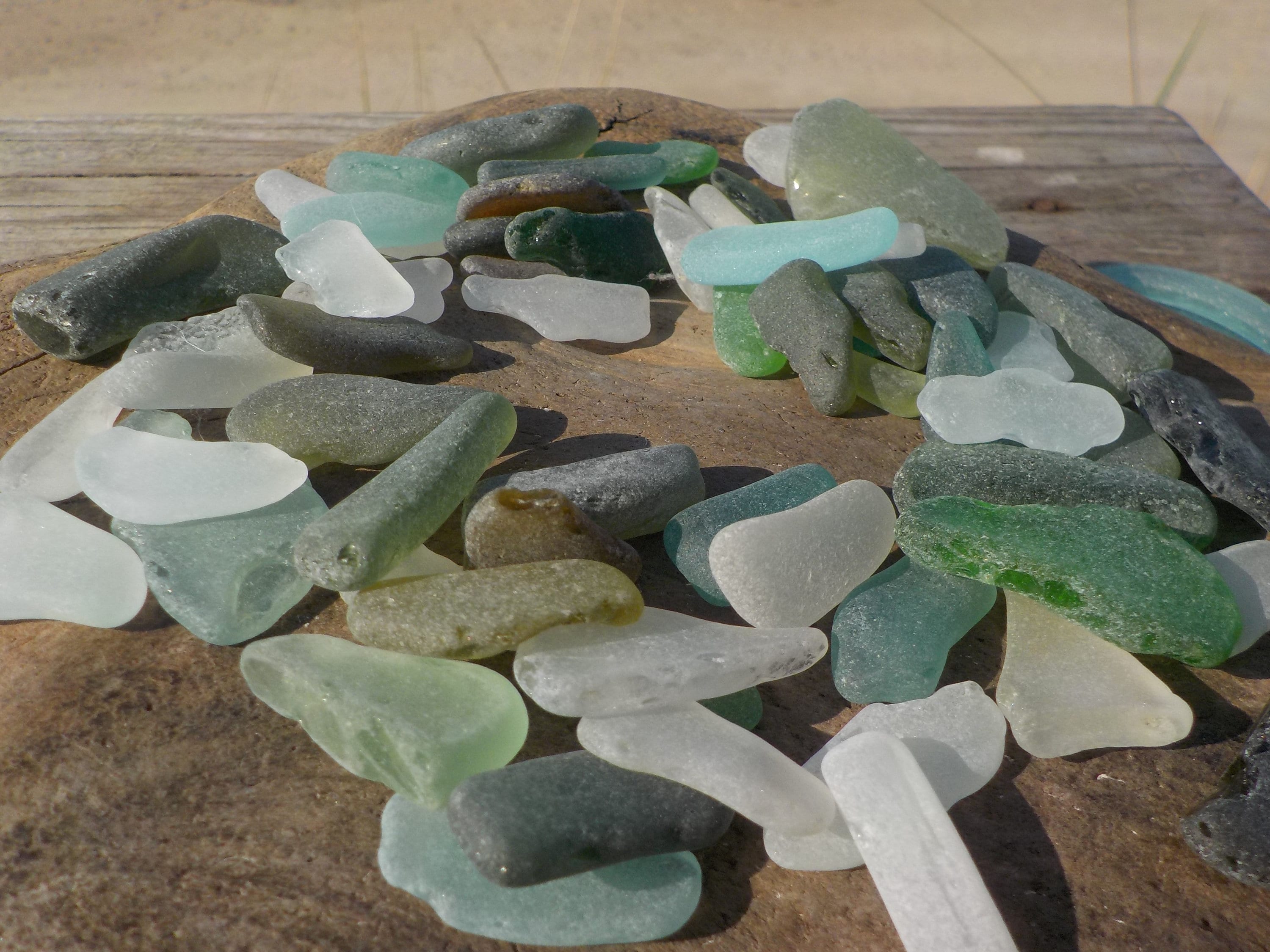 Set of 25 Pcs Genuine Sea Glass Shards-size - Etsy
