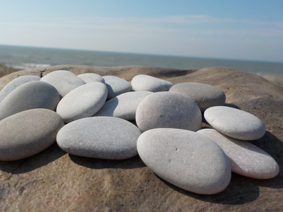 Stone Decor - Set of 20 Small Pebbles -size1.2-1.6"/3-4cm-small Flat ...