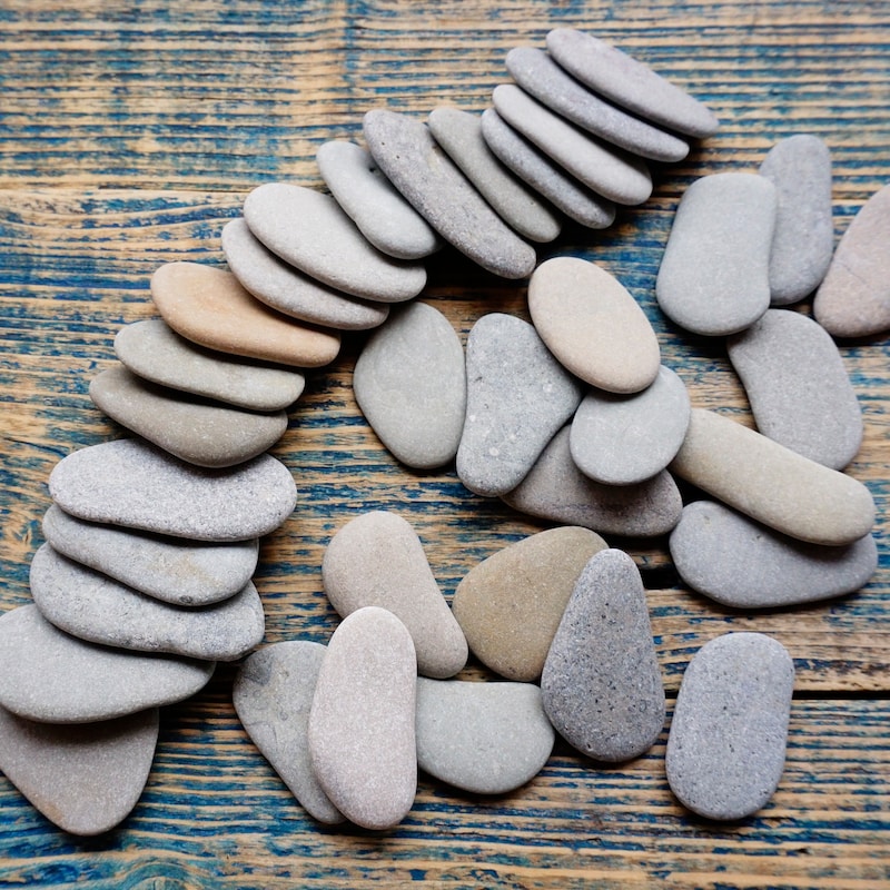 Flat Beach Stones - Etsy