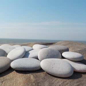 Stone Decor - Set of 20 Small Pebbles -size1.2-1.6"/3-4cm-small Flat ...