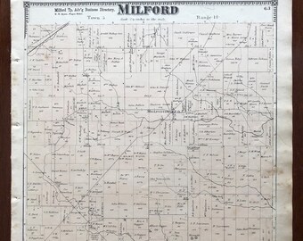Map of Milford - Etsy