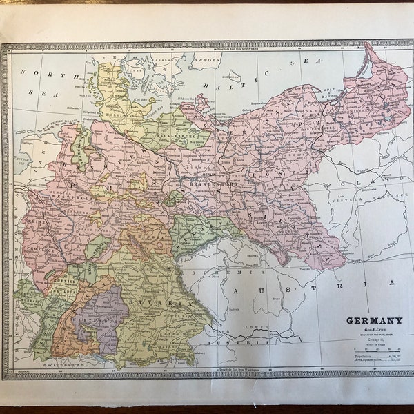 Map of Germany - Etsy
