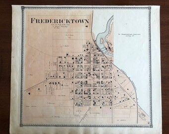 Fredericktown Oh Map - Etsy