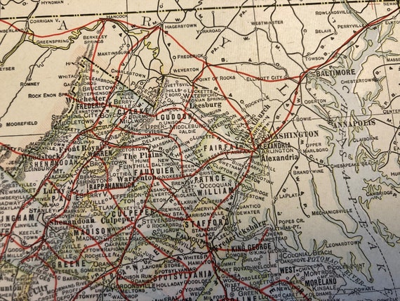 Boston Inset Cram's Good Roads Atlas 1921 Massachusetts Map with ...