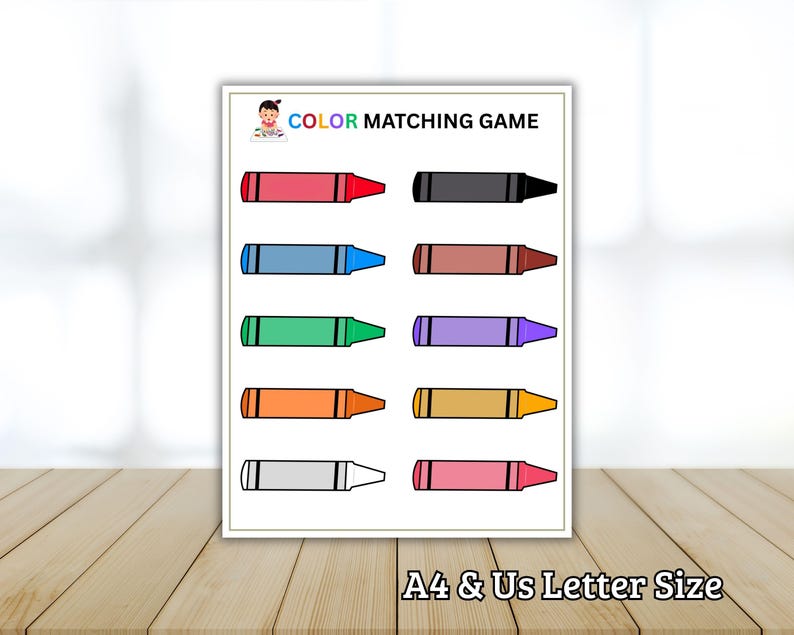 Color Matching Game for Kids | Montessori Sorting Activity | Fun Color ...