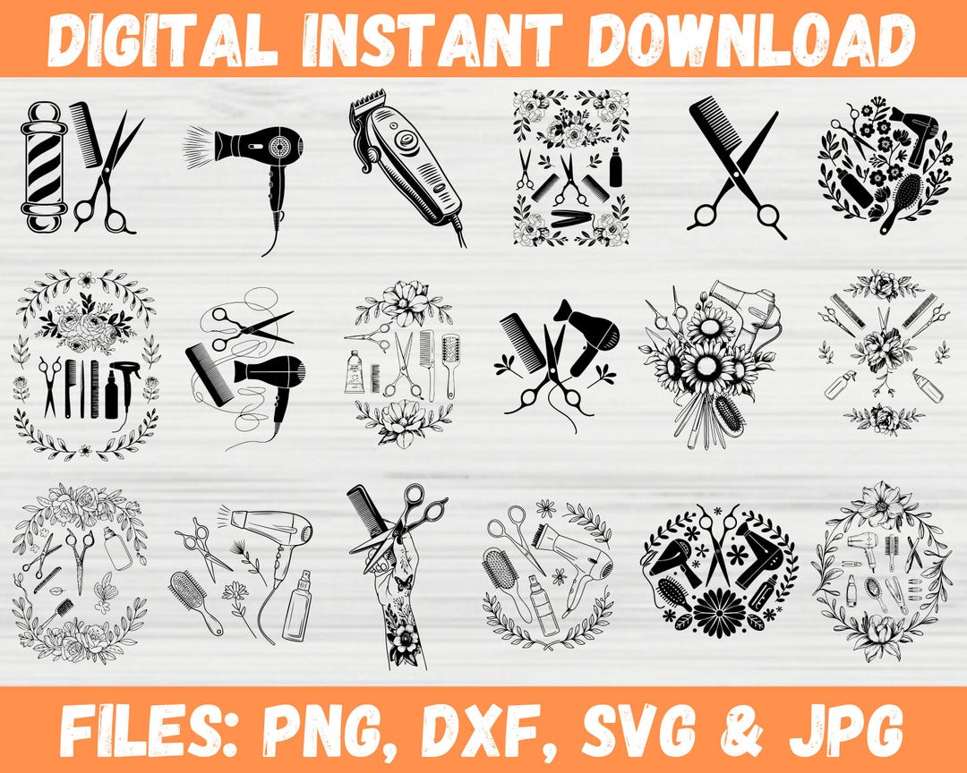 Hairdresser SVG Bundle, Hairdresser Toots Svg, Barber Toots Svg ...