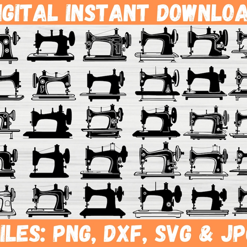 Sewing Machine Svg - Etsy