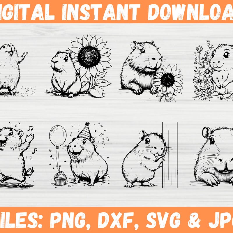 Kawaii capibaras - Etsy.de