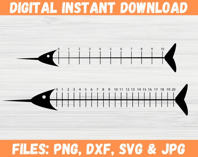 Fisherman's Ruler SVG File - Etsy Canada
