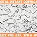 Swirl SVG Bundle, Swish SVG, Stroke Svg Clipart, Decorative Elements ...